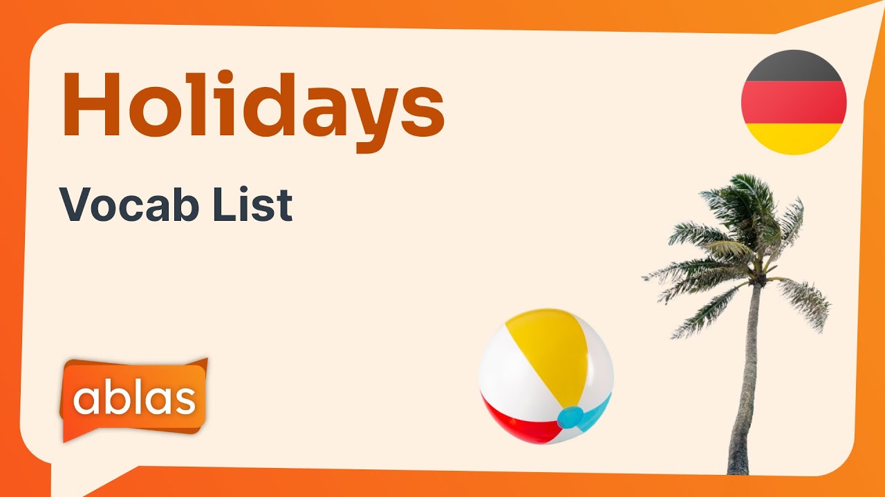 Holidays | German Vocabulary List - YouTube