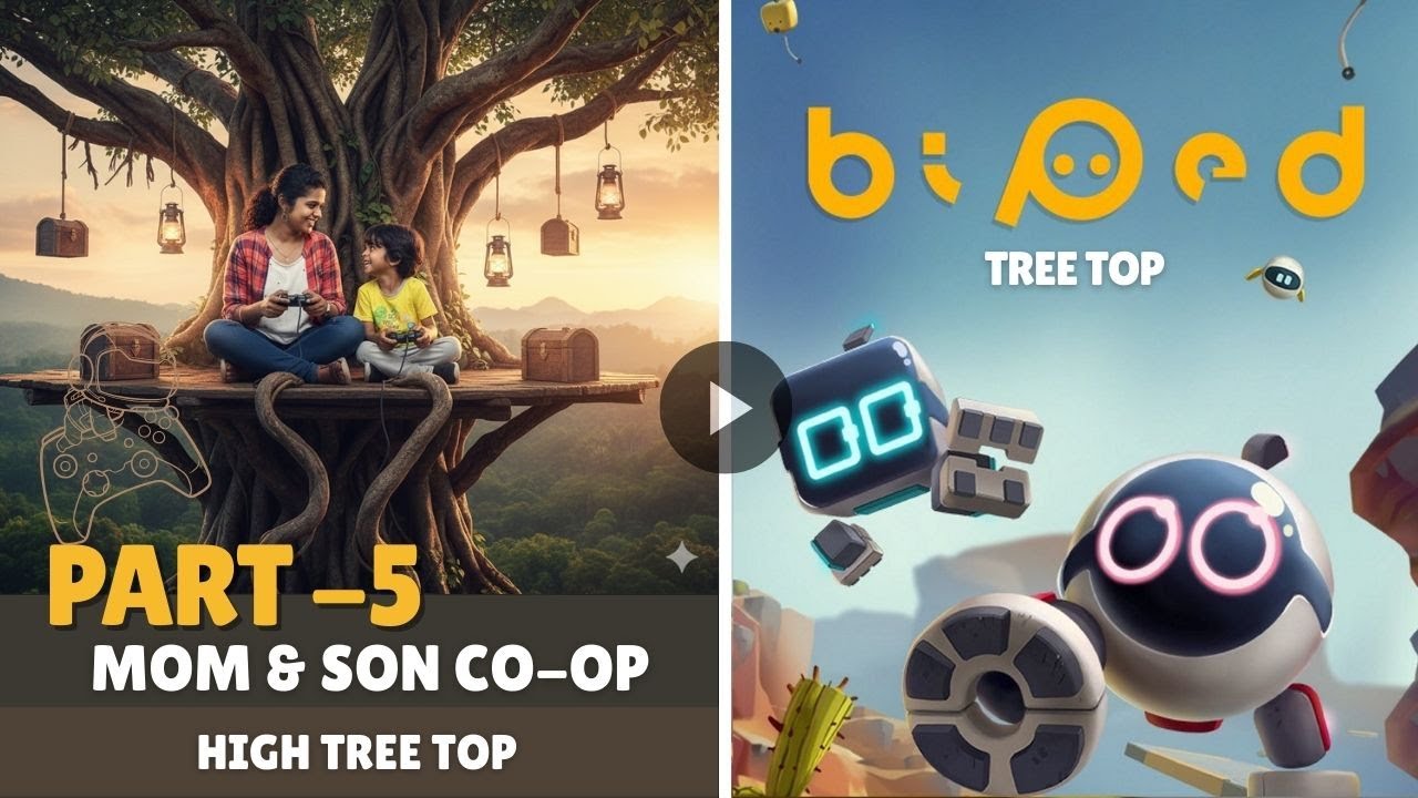 Mom & Son Climb the High Treetop! | Biped Co-Op Adventure - YouTube