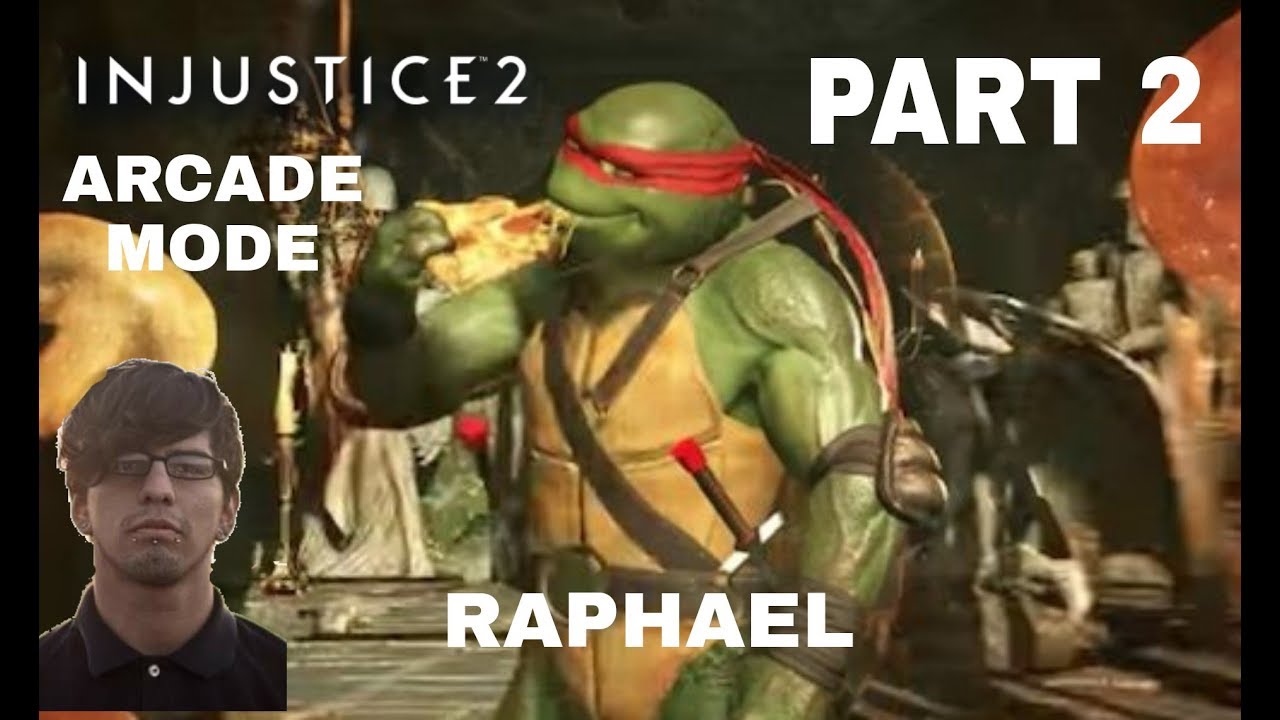 Injustice 2 - Raphael (TMNT) Arcade Mode Playthrough (PS4) (Part 2 ...