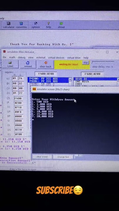 Mini Atm In Assembly Language Codingchallenge Codingninja 