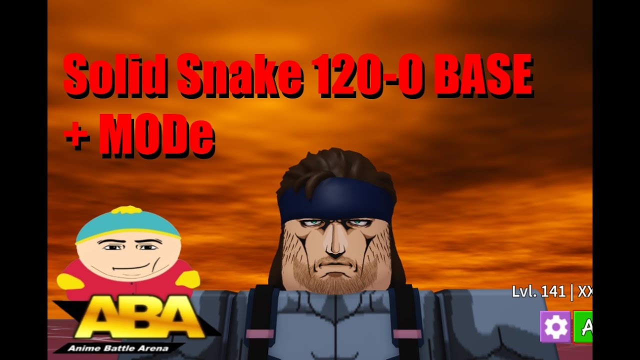 [ABA UPDATE] SOLID SNAKE 120-0 BASE + MODE - YouTube