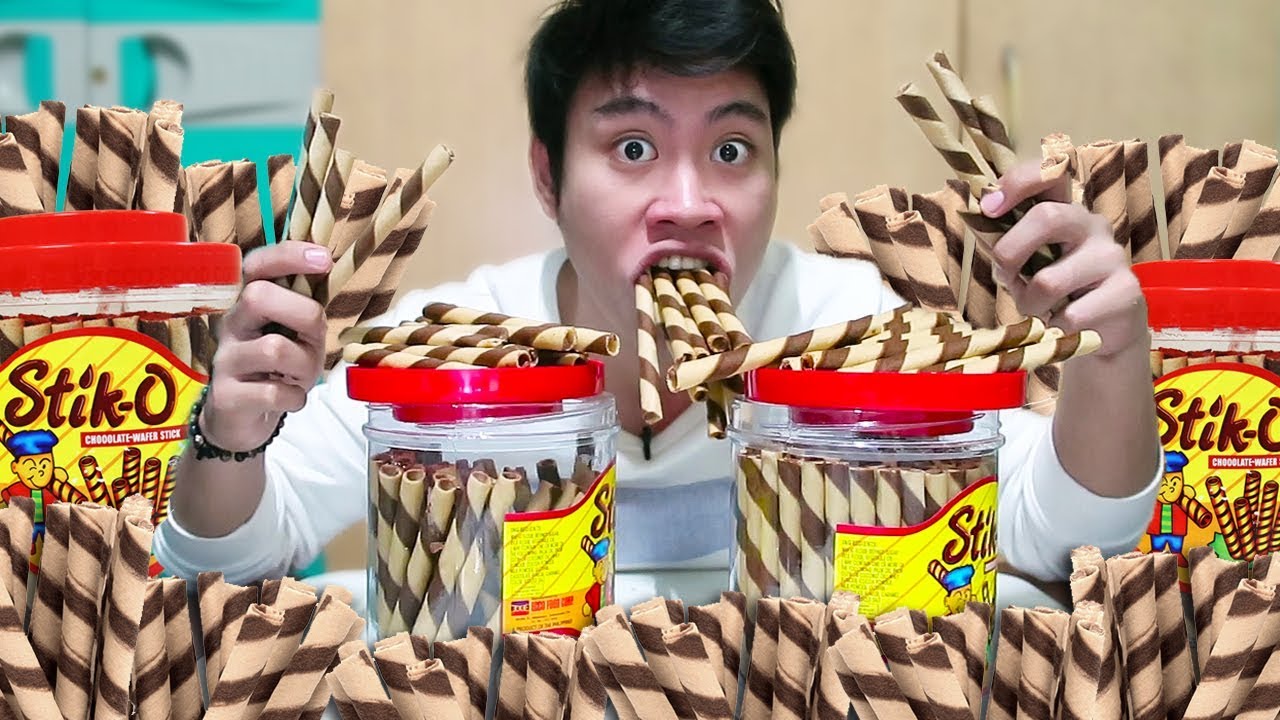 100 PIECES STIK-O CHALLENGE!! (STIK-O MUKBANG??) - YouTube