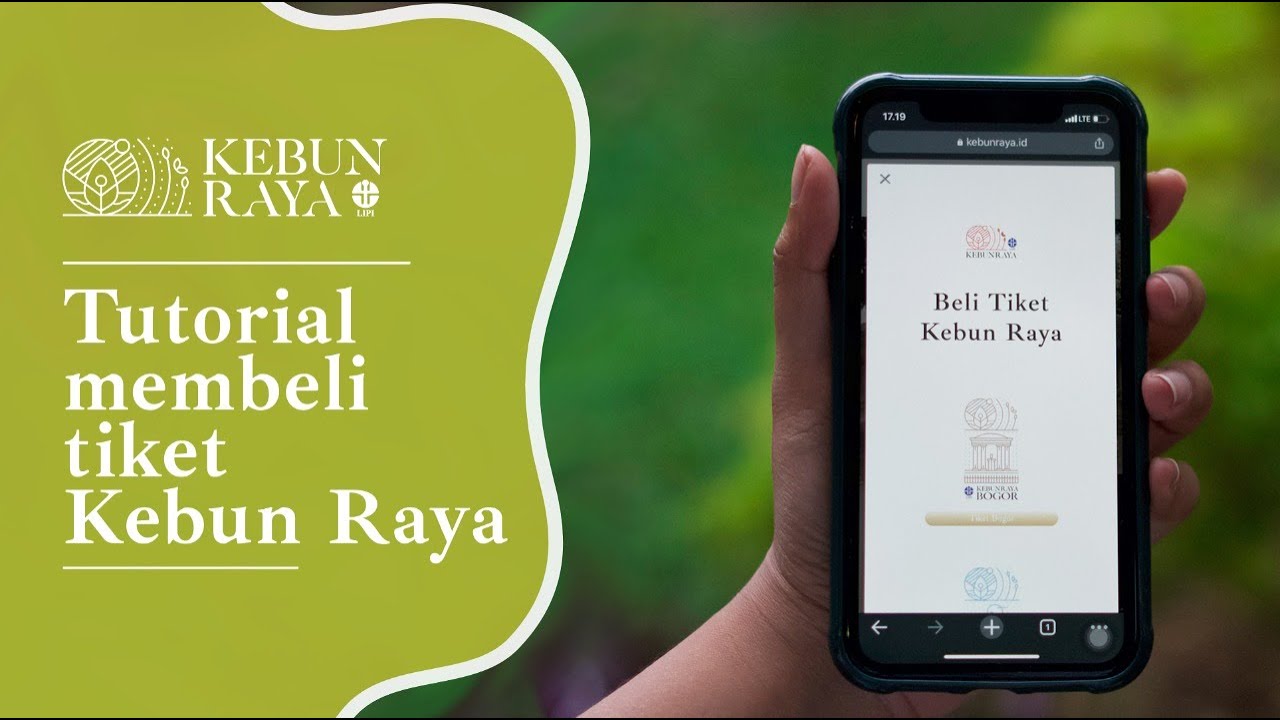 Cara membeli tiket Kebun Raya melalui kebunraya.id - YouTube