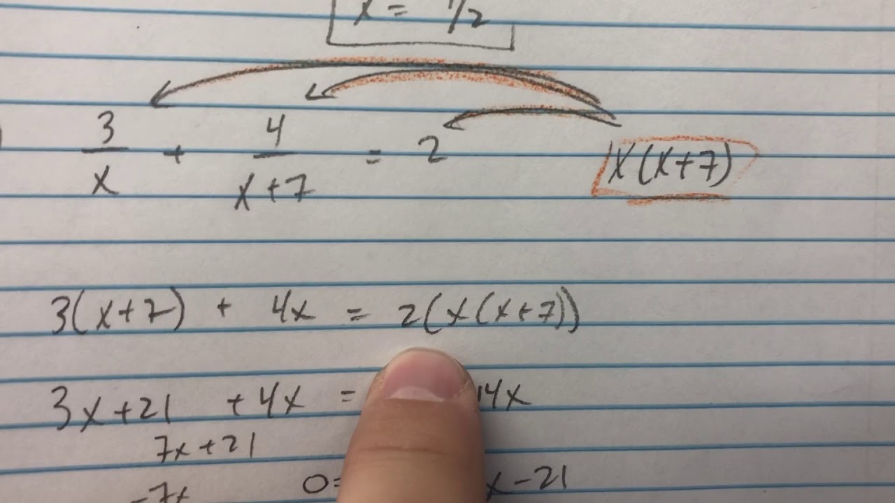 HA2T Unit 2 Solving Rational Functions 19-20 - YouTube