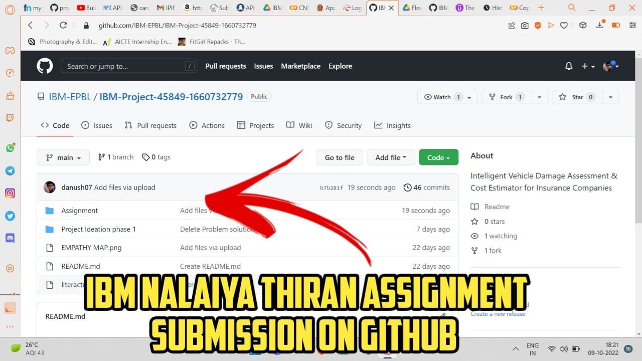 How to Upload Nalaiya Thiran(IBM) Assignments in GitHub || IBM Nalaiyathiran Projects - YouTube