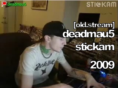 [old.stream] Deadmau5 live stickam working on new song Justice like production studio remix [2009]
