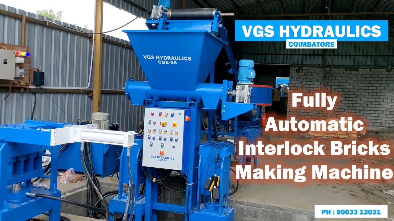 Fully Automatic Interlock Bricks Making Machine | @vgshydraulics678 ...