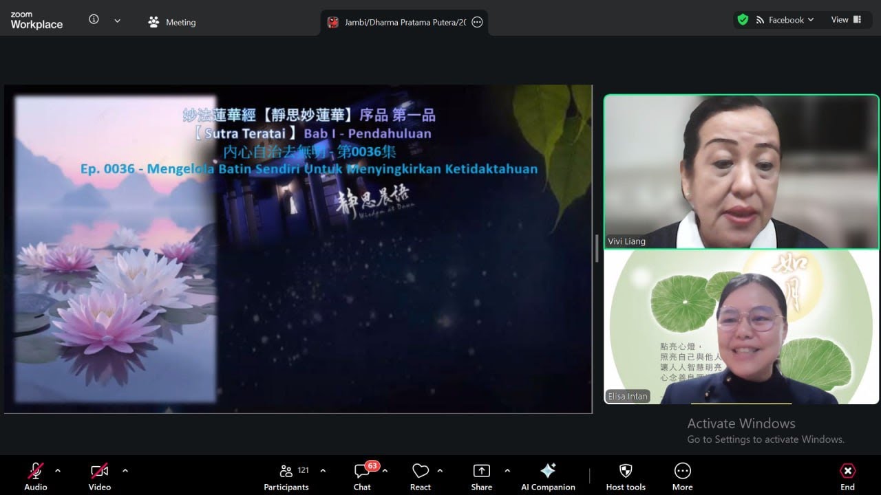 Sabtu, 27 Desember 2025 Sharing Xun Fa Xiang Indonesia Sutra Teratai Ep ...