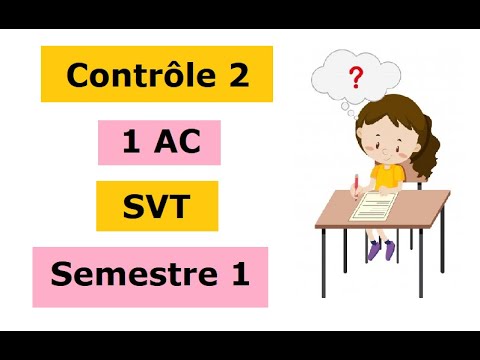 Contrôle n°2 - SVT - 1AC -Semestre 1 - YouTube