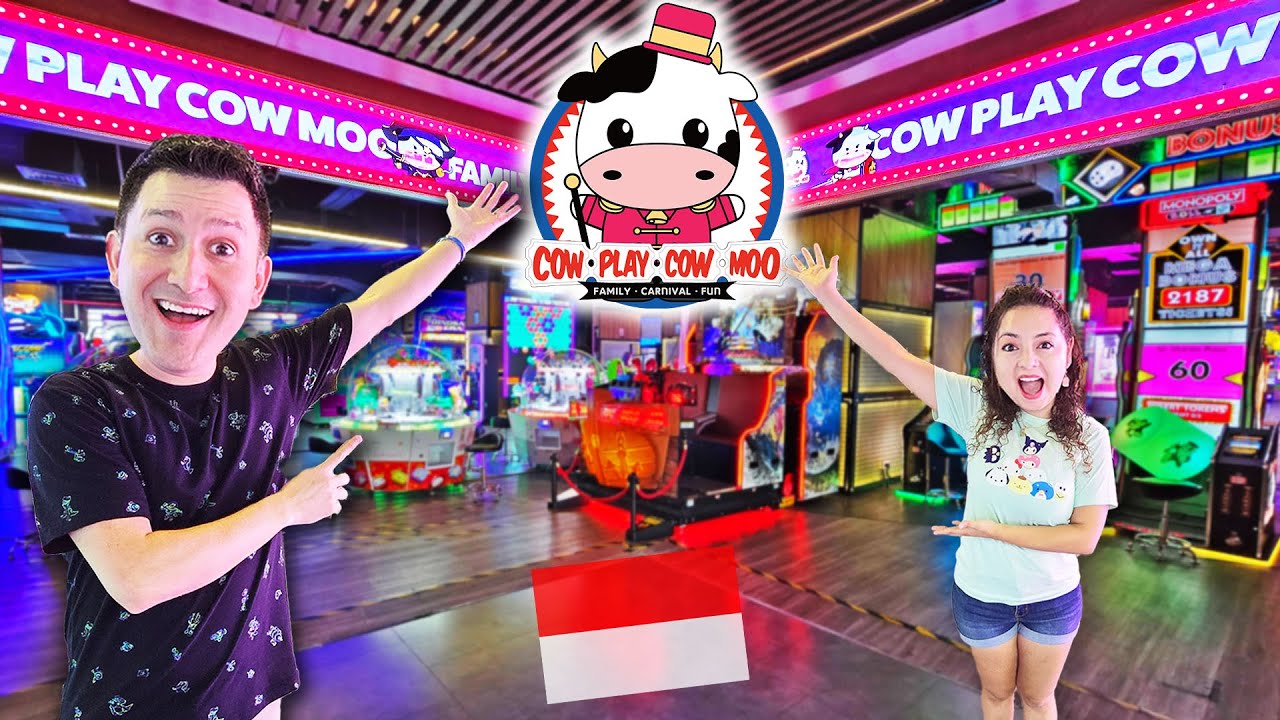 New Cow Play Cow Moo arcade in Indonesia! - YouTube