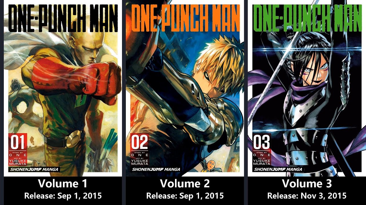 All Manga Covers in One Punch Man (Ongoing...) - YouTube