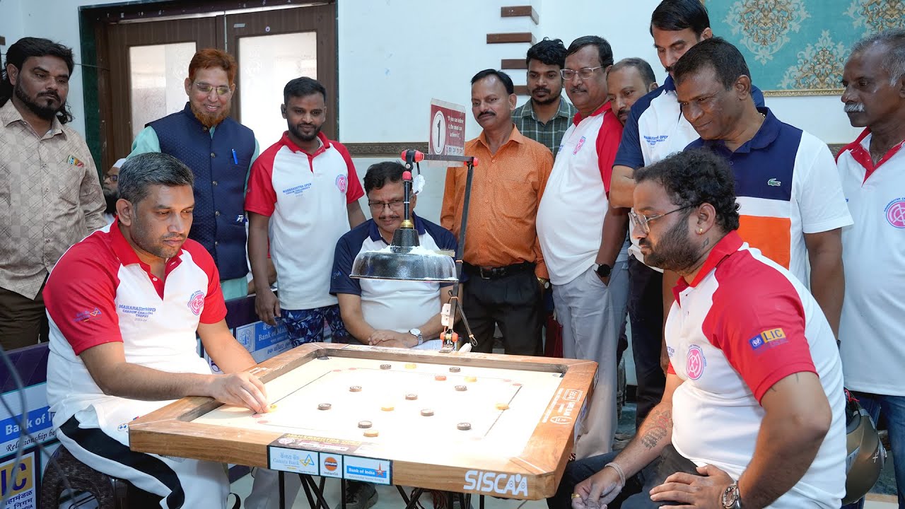 MCA Live Carrom : QF - Zaheer Pasha (Karnataka) vs Abhishek Chavan ...