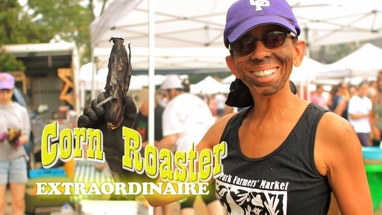 Corn Roaster Extraordinaire Nancy Alexander-Oak Park Farmers Market ...