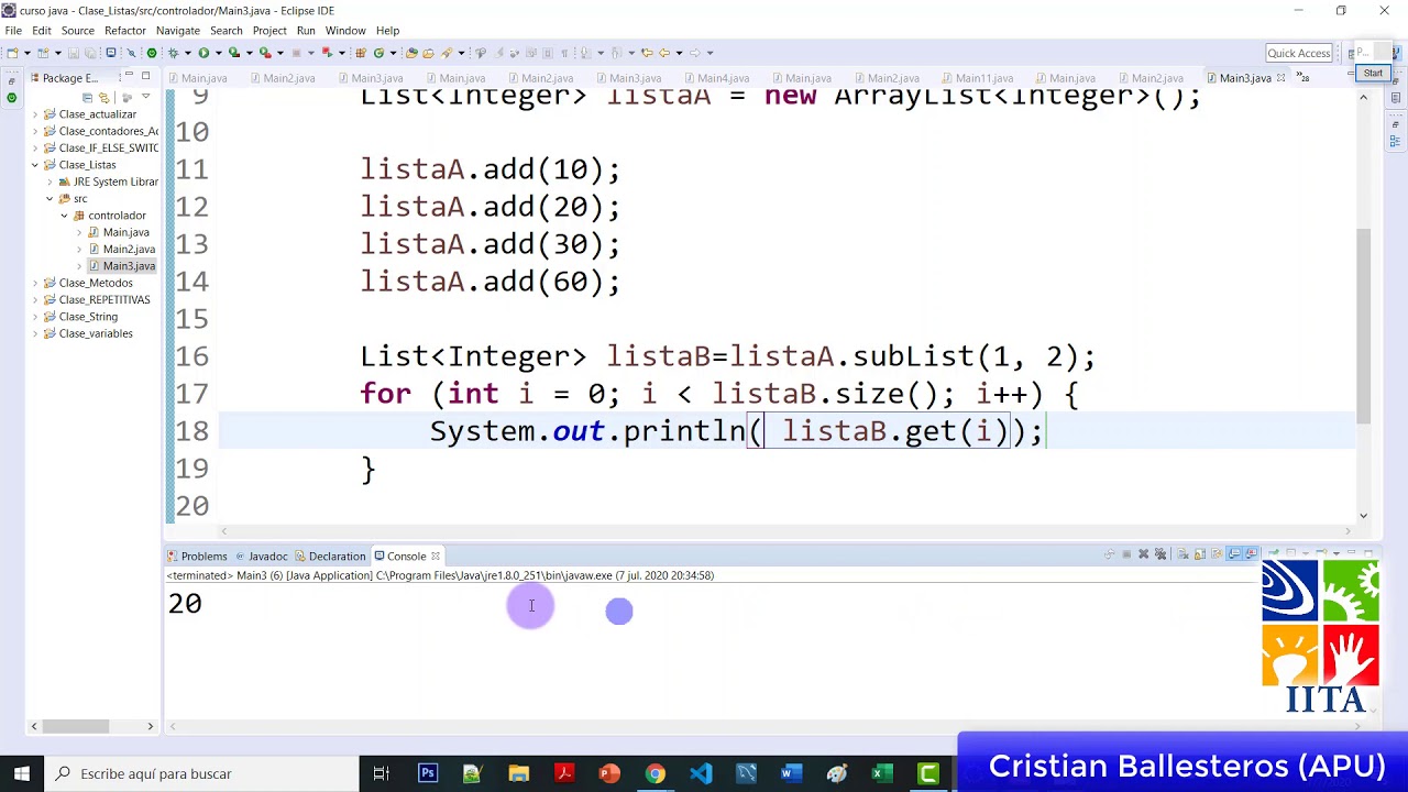 List Y ArrayList Remove Set SubList En JAVA PARTE 2 2 YouTube List Y ArrayList Remove Set SubList En JAVA PARTE 2 2 YouTube