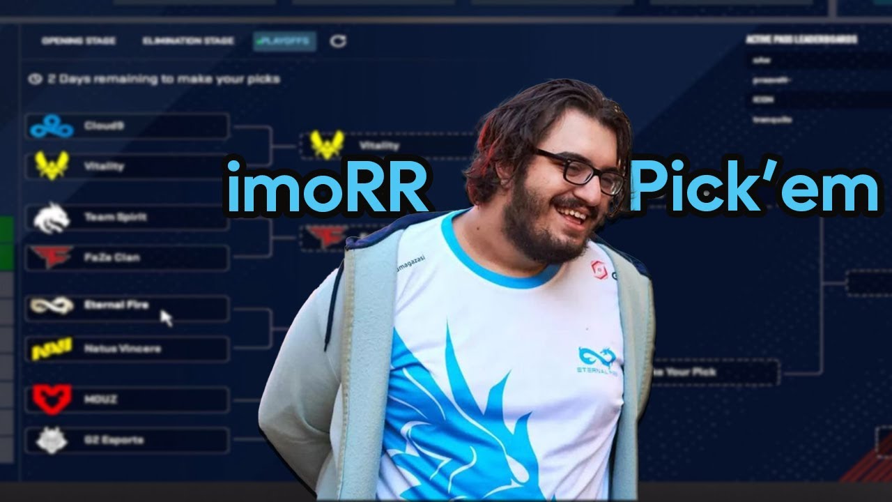 imoRR Pick'em yapıyor (GERÇEK)| Eternal Fire imoRR - PGL CS2 Major ...