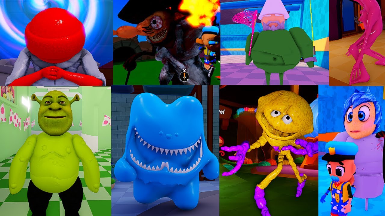 Roblox 3 SPEEDRUN Escape Obby, Crawly Wizart PRISON, Taffy Tails, SHREK ...