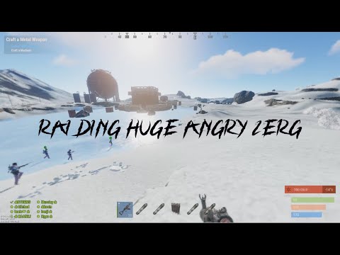 Rust - RAIDING IB (HUGE ANGRY ZERG) ON RUSTAFIED.COM - YouTube