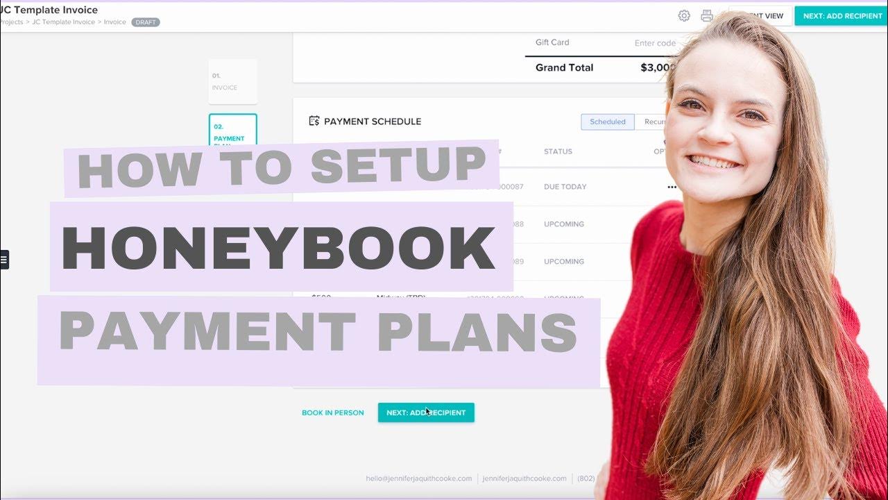 How to Set Up a Payment Plan in Honeybook | Honeybook Tutorial Series - YouTube