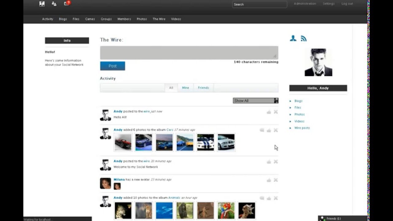 Elgg Social Network - YouTube