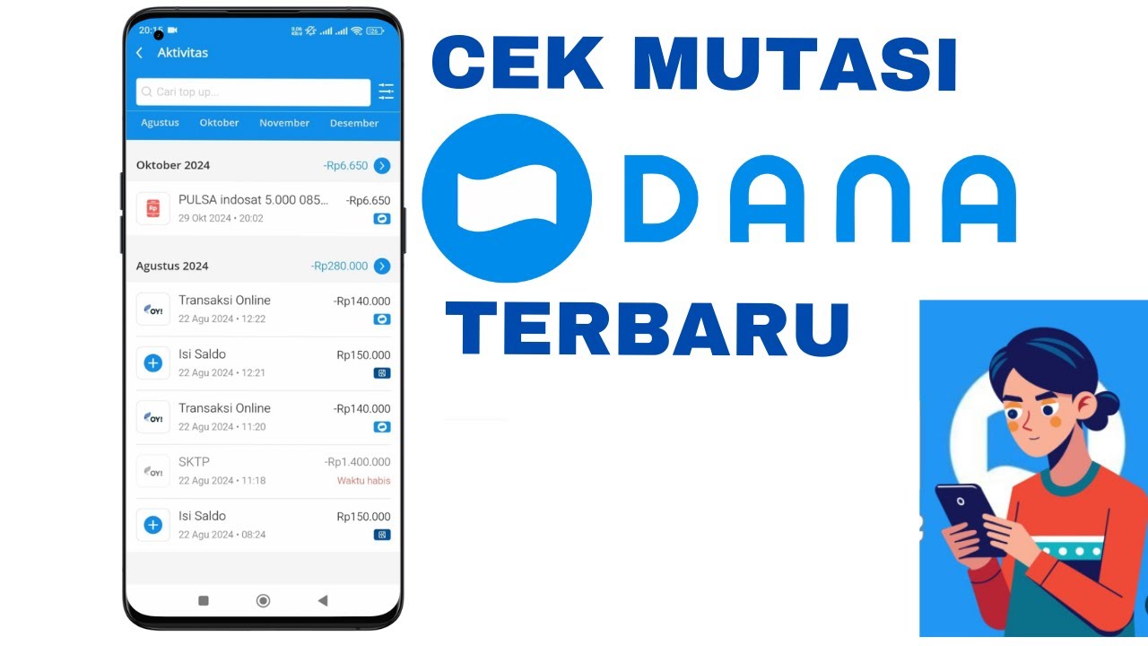 Cara Melihat Mutasi atau Riwayat Transaksi Di Aplikasi Dana Terbaru ...