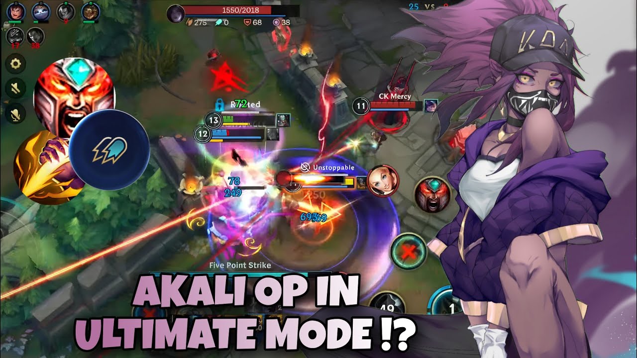 WILD RIDT AKALI : ULTIMATE SPELLBOOK GAME | WILD RIFT AKALI BUILD ...