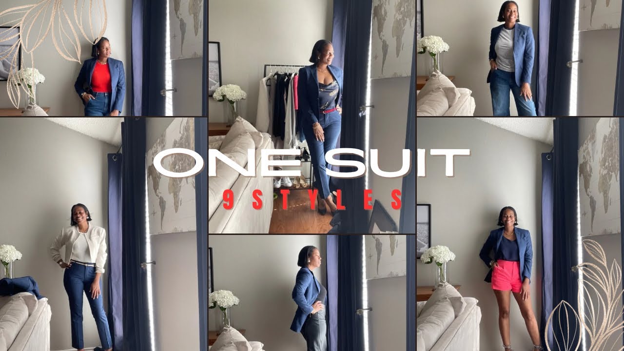 $2 THRIFTED SUIT | 9 STYLES paired with H&M, Target and More.. - YouTube