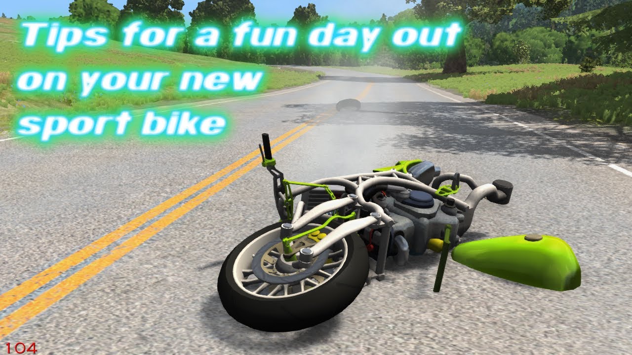 BeamNG.Drive DH Custom Sport Bike - YouTube