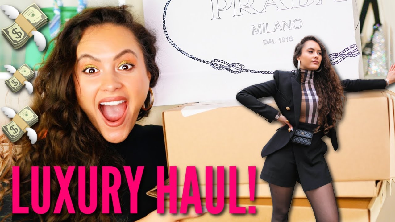 LUXURY HAUL 2021!! *TRY ON & STYLING* NEW SEASON (Prada, Burberry etc ...