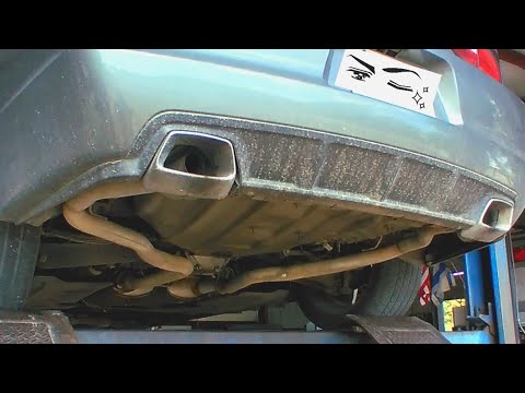 2013 Dodge Charger 5.7 rear resonator delete exhaust clip. - YouTube