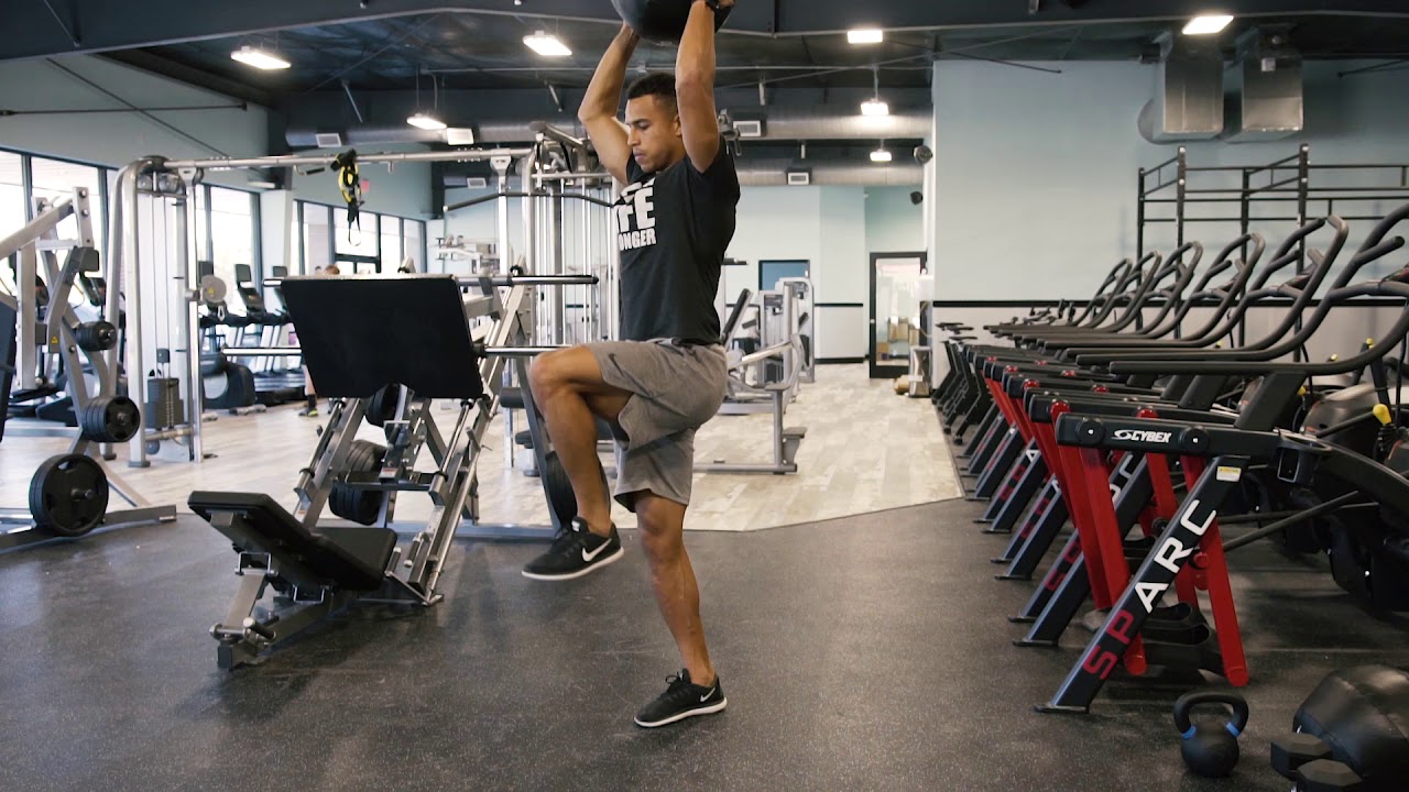 Single Leg RDL w Ball Slam - YouTube