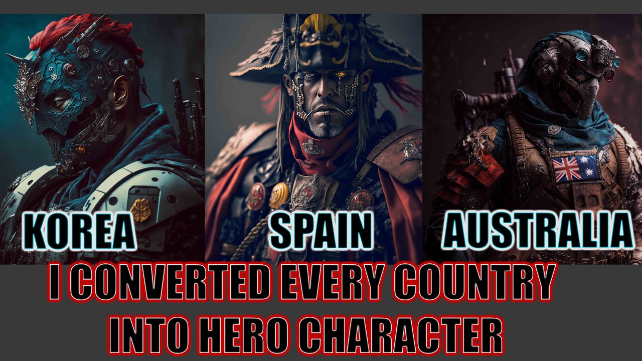 I converted every country into a Hero character using AI - Most ...