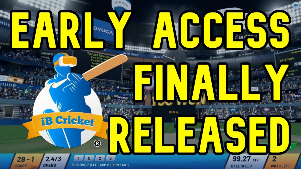 iB Cricket Early Access is Here! - VR Cricket Game - YouTube