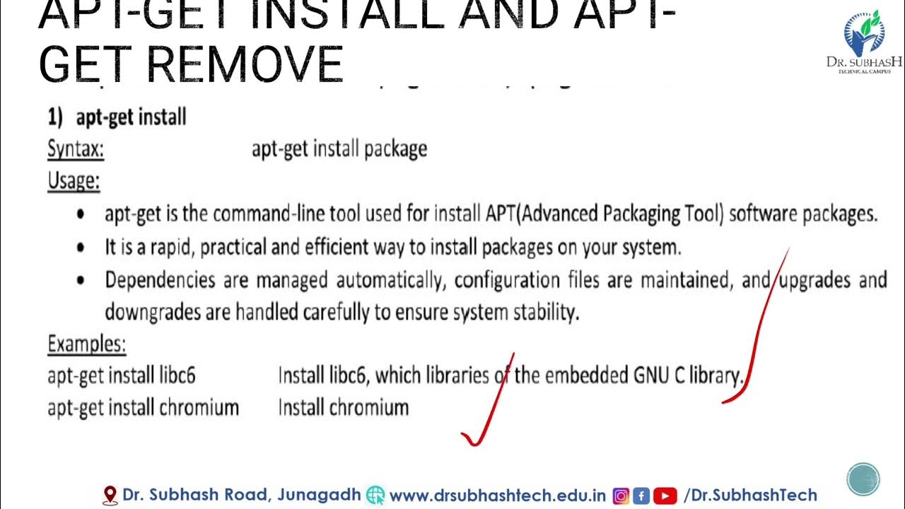 Operating System APT Get Install and APT Get Remove - YouTube