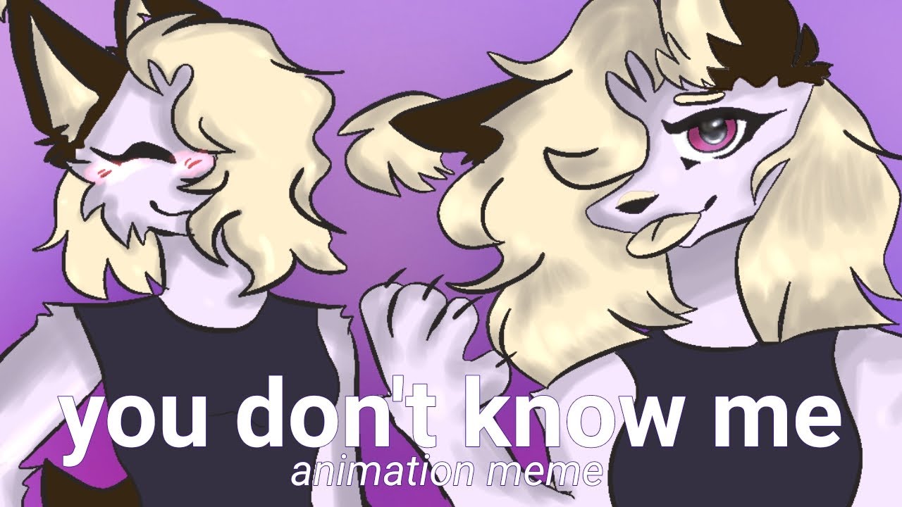 you don't know me //animation meme // ( animating test ) flipaclip ...