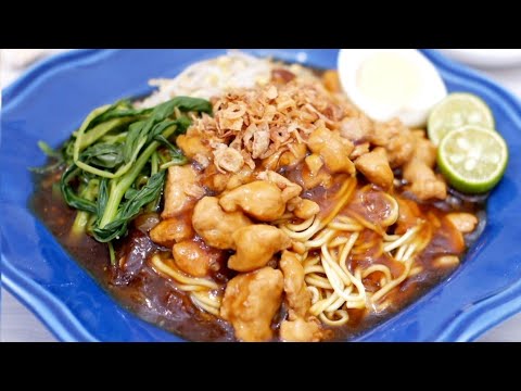 ONE MINUTE RECIPES ~ RESEP / CARA MEMBUAT LOMIE AYAM KANGKUNG - YouTube