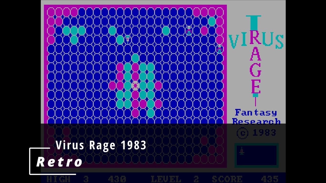 Retro 🕹️ Virus Rage 1983 - YouTube