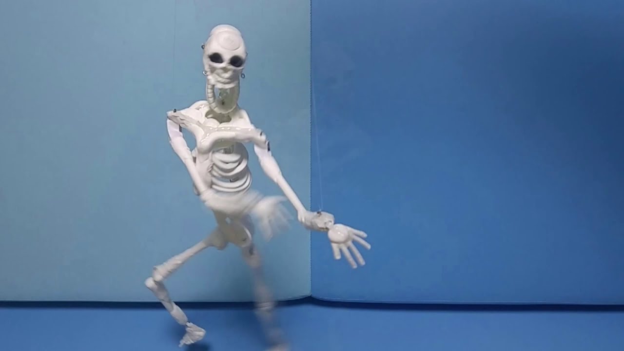 How to make a Skeleton Puppet Marionette Part 1 Head-clay Art - YouTube