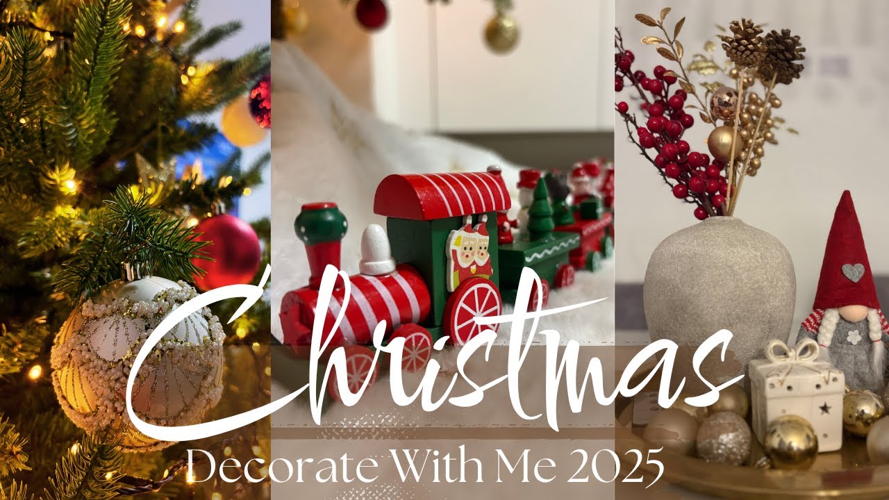 CHRISTMAS DECORATE WITH ME | CLASSIC CHRISTMAS DECOR |COZY HOLIDAY HOME ...