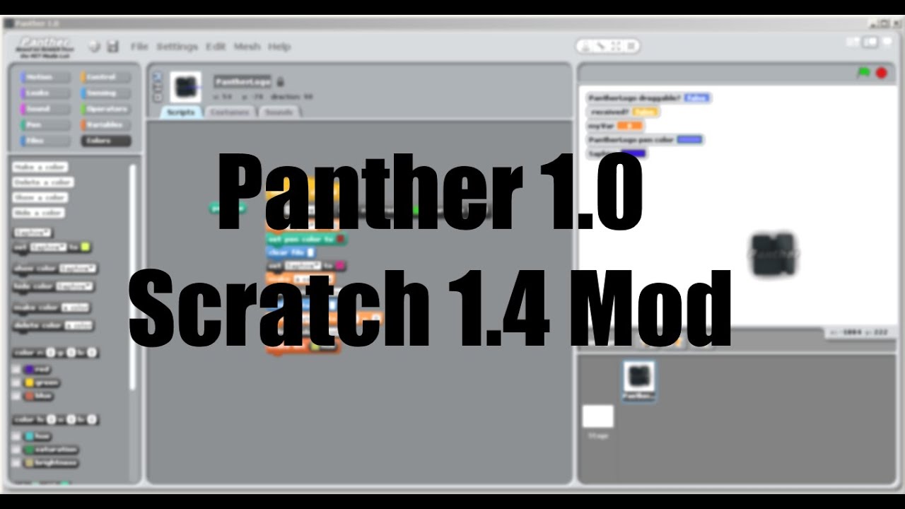 Panther | Scratch 1.4 Modification - YouTube