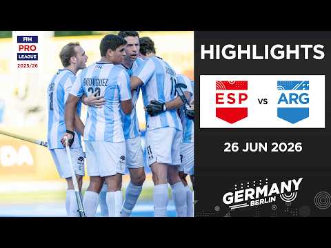 Spain vs Argentina (M) | Full Highlights | FIH Hockey Pro League 2025-26 | 26 June 2026