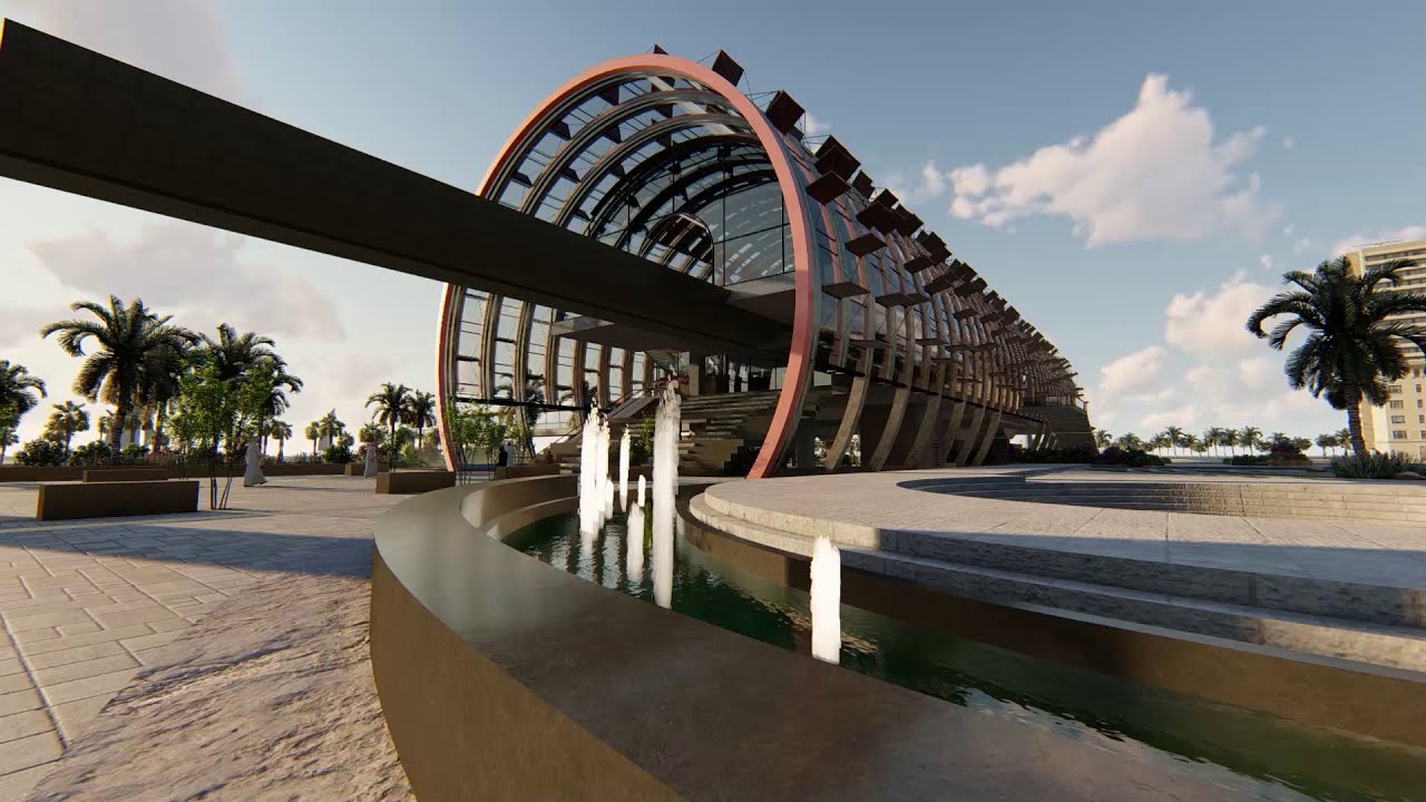 Metro Station Lumion Render Uni project - YouTube