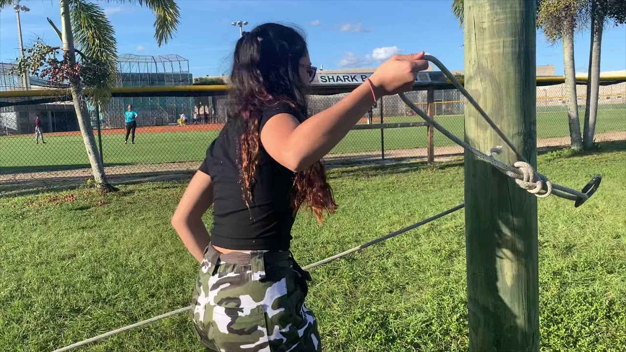 Far side- raiders rope bridge - YouTube