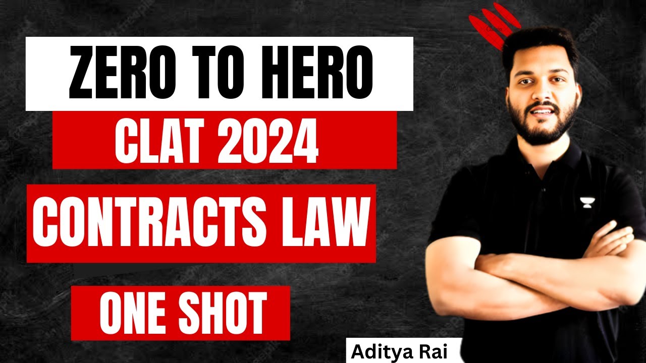 ONE SHOT - Complete Contracts Law - CLAT 2024 | CLAT | Unacademy CLAT # ...