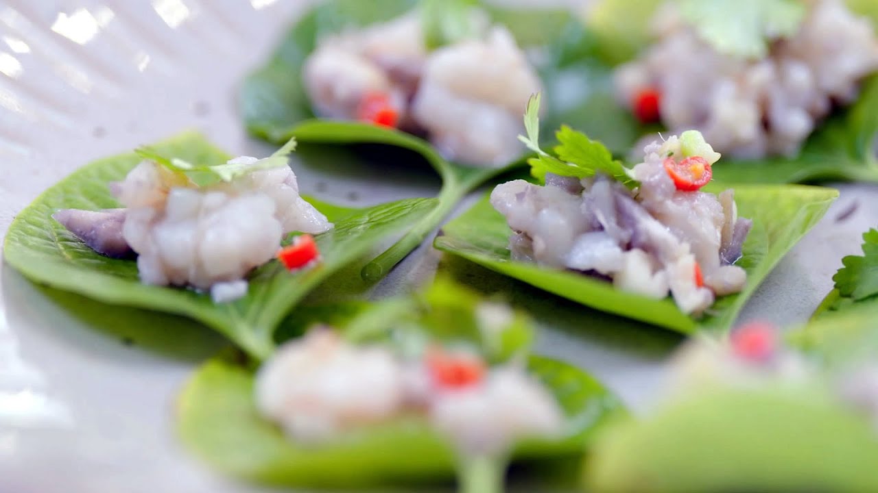 Our State On A Plate - Cooking with Tracy Coconut Prawn on Betal Leaf ...