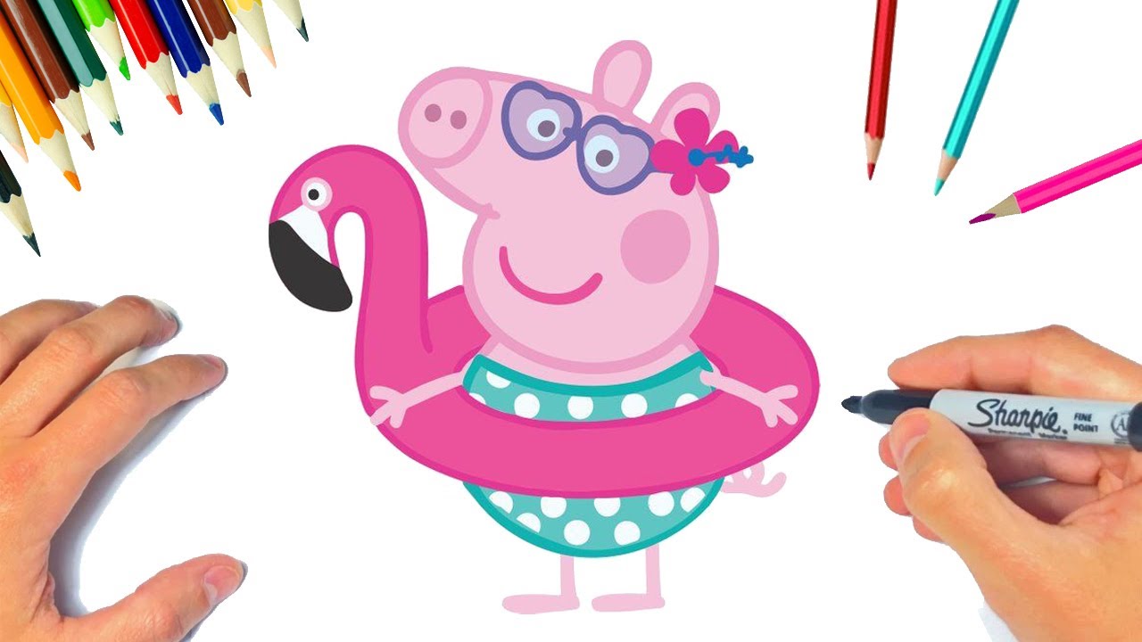 How to Draw a PEPPA PIG | Step by Step | EASY Drawing | For KIDS - YouTube
