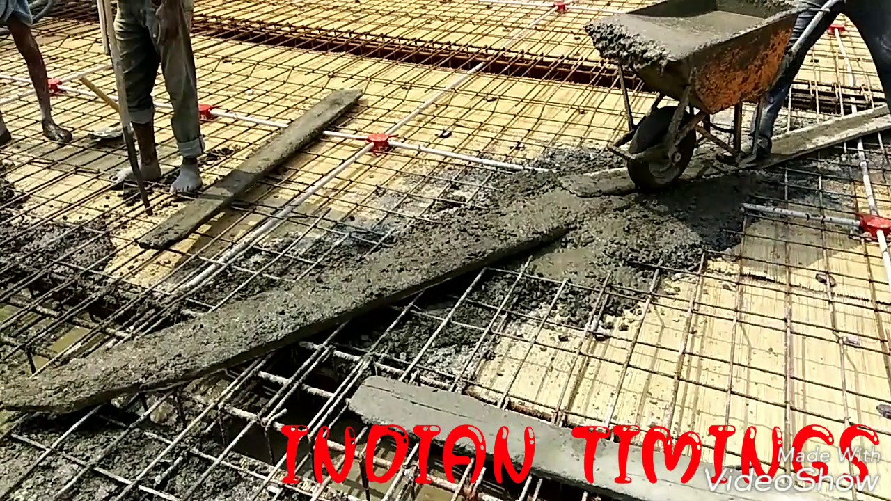 Concrete hand mixing - YouTube