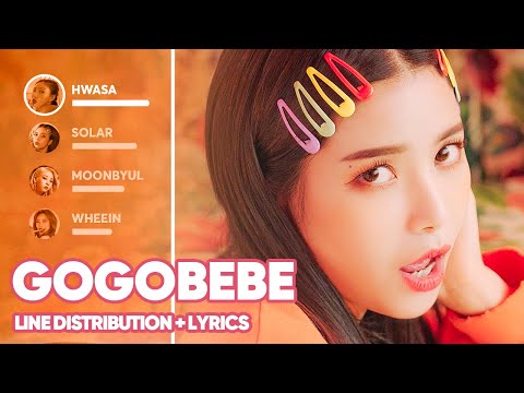 MAMAMOO - gogobebe (Line Distribution + Lyrics Color Coded) PATREON REQUESTED