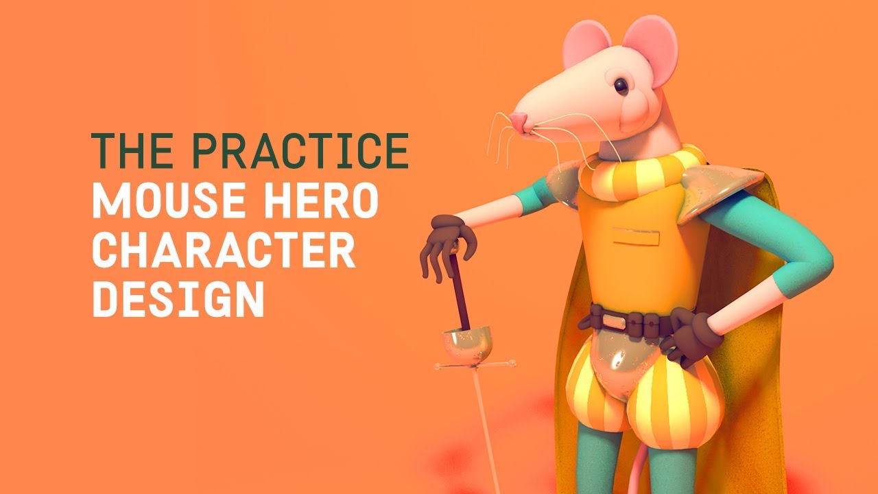 Mouse Hero Character Design in C4d // The Practice 89 - YouTube