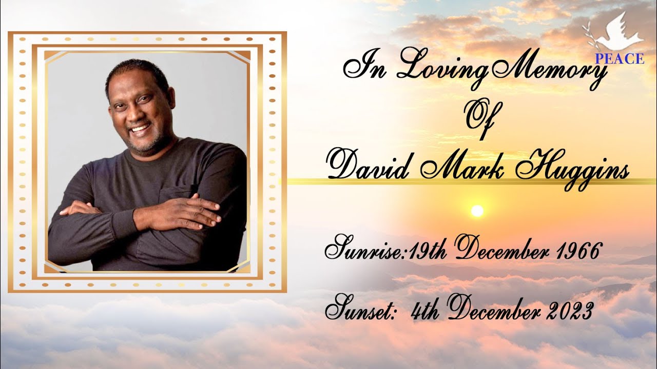 Funeral Tribute Service Of David Mark Huggins - YouTube