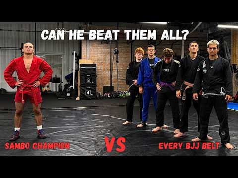 BJJ vs SAMBO 🤯 Can 1 Sambo Fighter DESTROY EVERY BJJ Belt? BRUTAL SUBMISSIONS